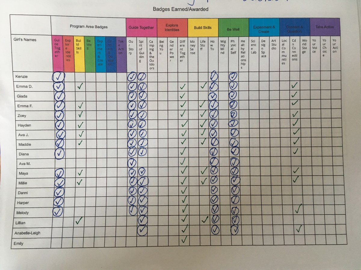 Badges Earned/AwardedTracker – The Guider's Guild