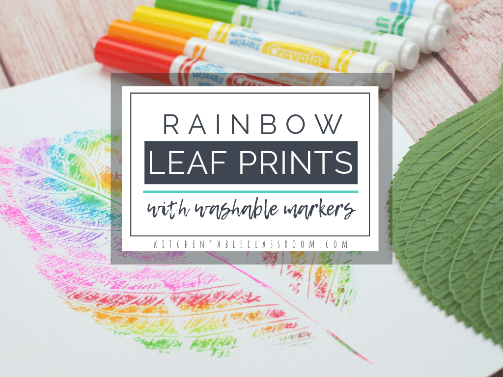 Leaf Printing with Washable Markers – The Guider's Guild