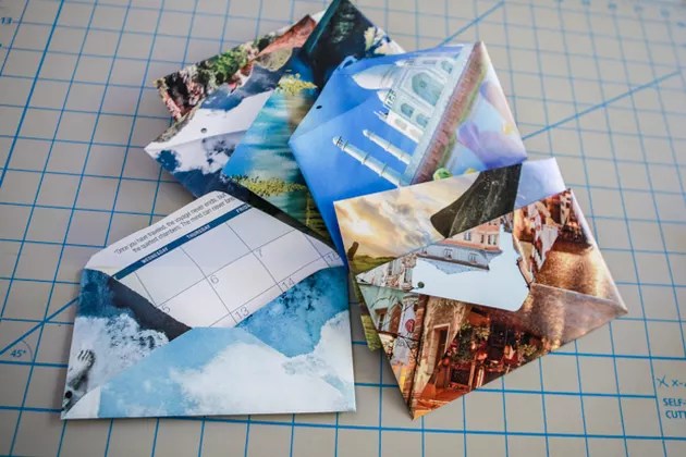 How to Recycle Your Old Calendar into Vibrant Stationery – The Guider's ...